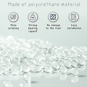 MR.FOAM Office Chair Wheel Replacement 3 Inch 1PC Change The Bad One Wheels for Office Chair Caster for