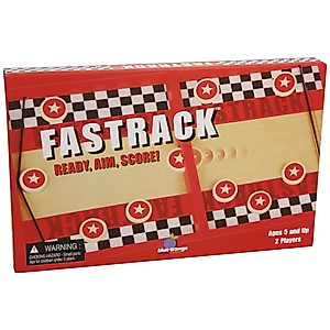 Fastrack Air Hockey Puck Game | Test Speed and Accuracy with The Original Wooden 2-Player Disc Slinging Fast Action Game | Kids Teens Adults Family Game Nights | by Blue Orange Games