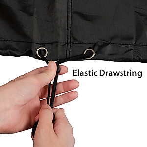 Ailelan Winter Air Conditioner Covers for Outside Units - 34 x 34 x 30 inches Water Resistant AC Unit Covers Outdoor - American Standard Furniture Universal Cover (Round) - Black