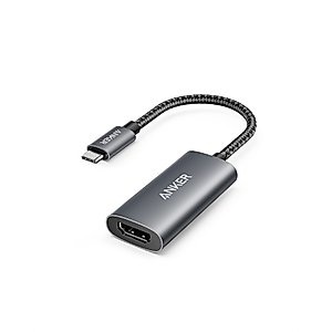 Anker USB-C to HDMI Adapter - 8K@60Hz or 4K@144Hz, for MacBook, iPad Pro, Pixelbook, XPS, and More