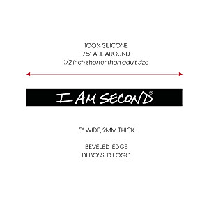 3-Pack I Am Second Youth/Petite Multi-Color Silicone Wristband Bundle