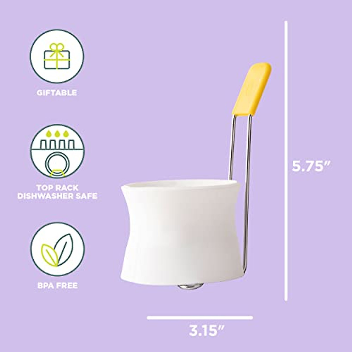 Chef'n Swirl'n Perfect Egg Poacher, One, White