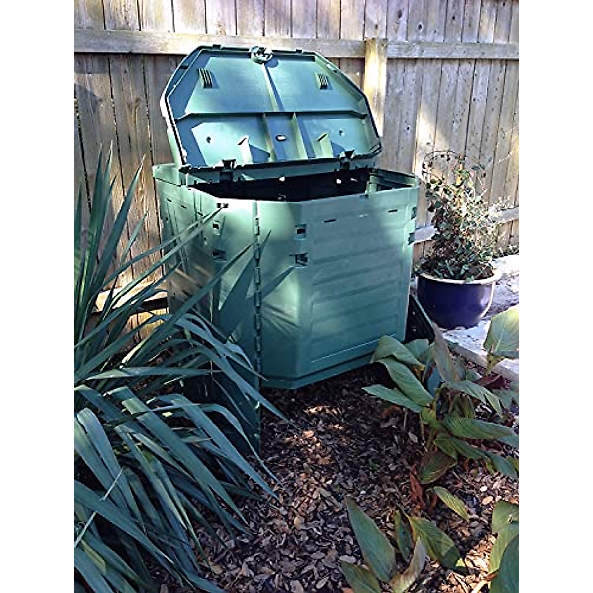 Exaco ThermoKing 900-NP Thermo King Compost Bin, 240 Gal Giant Composter, Green