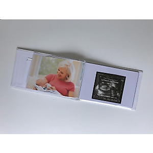 Grandparent Gifts 1st Granddaughter Brag Book white faux-suede Hold 32 4x6 image