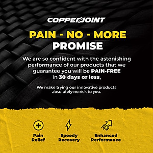 CopperJoint Wrist Brace for Carpal Tunnel Relief - Wrist Compression Sleeve and Tennis Wrist Support - Ideal for Tendonitis, Golf, Yoga, Typing and Gaming - Copper Infused Nylon (Pair, Medium)