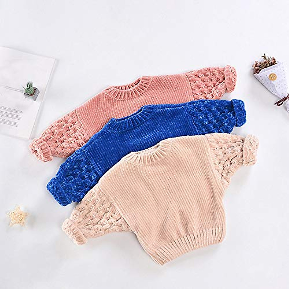 Orange Velvet Yarn,100g/0.22lb DIY Velvet Chenille Yarn,Bulky Luxury Chenille Yarn for Crochet Hat Scarf,Knitting Yarn