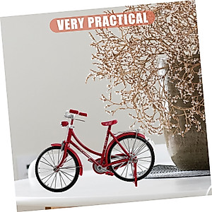 Garneck 1/10 Scale Bike Model Mini Model Bike Ornament Bike Toy Toy Bike Finger Bicycles Model Classical Bike Toy