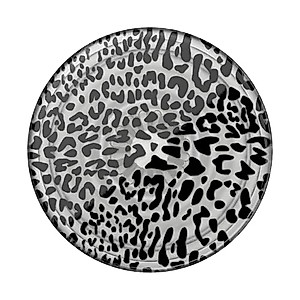 PopSockets Plant-Based Phone Grip with Expanding Kickstand, Eco-Friendly PopSockets for Phone - Translucent Black Leopard