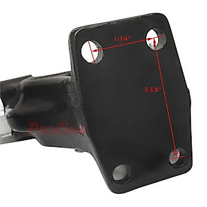 5-Star Compatible Inkjet Cartridge 2'' x 2'' Solid Adjustable Mounting Plate & 8 Ton Pintle w/ 2'' Ball Combo Hitch