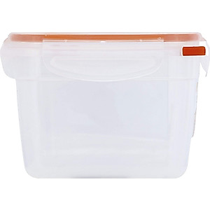 Sterilite 12.0 Cup Rectangle Ultra-Seal Food Storage Container, 6.63", Orange