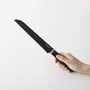 LOCK & LOCK, 8 in Bread Knife, Dark Gray