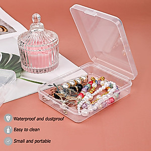 3 pieces Portable Travel Cotton Pad Holder,Bathroom Vanity Countertop Storage Organizer,Cotton Ball Holder Dispenser,Cosmetic Sponge Storage Box for Cotton Rounds, Swabs, Floss(3 x Transparent)