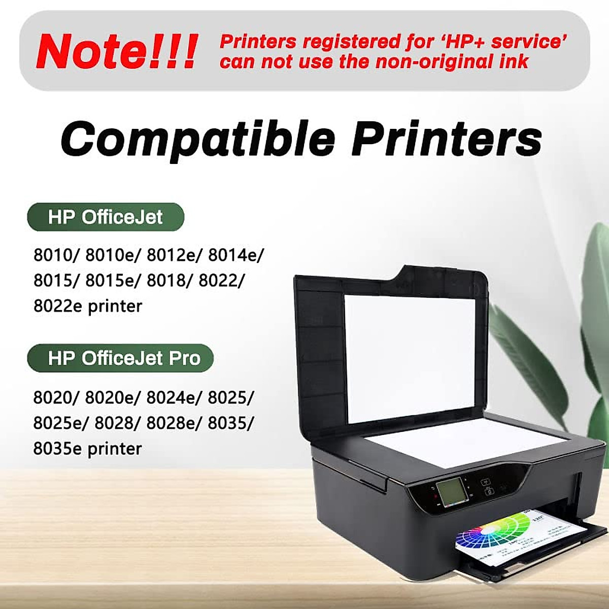 Upgraded 910XL Ink Cartridges Combo Pack High Yield, Compatible with HP OfficeJet 8010 8020 8030 Series Printers, Replace 910 910XL 916 916XL, Black Cyan Magenta Yellow