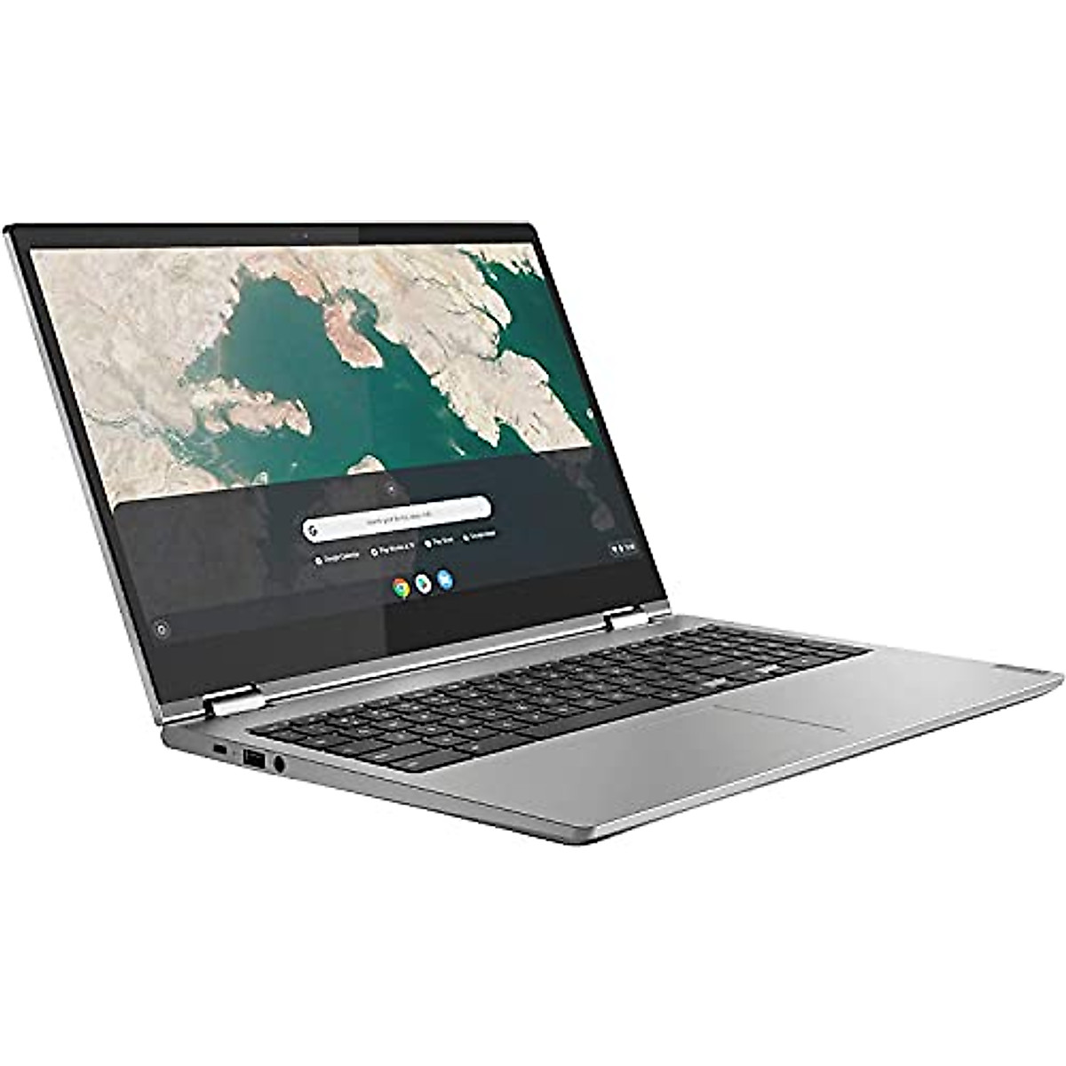 Lenovo Newest C340 15.6'' FHD Touchscreen 2-in-1 Chromebook Laptop, Intel i3 CPU(Up to 3.4GHz), 4GB RAM, 128GB Space(64GB eMMC+64GB MSD), USB-C, Wi-Fi, Bluetooth, Webcam, Chrome OS+JVQ MP Gray