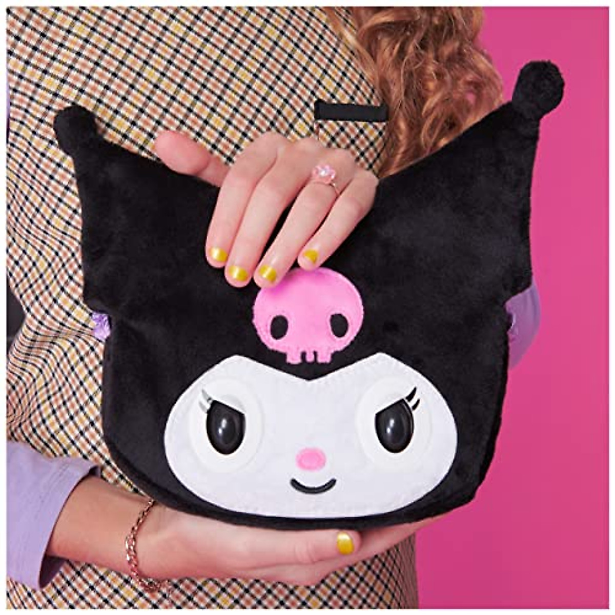 Purse Pets, Sanrio Hello Kitty and Friends, Kuromi Interactive Pet Toy & Crossbody Kawaii Purse, Over 30 Sounds & Reactions, Girls & Tween Gifts