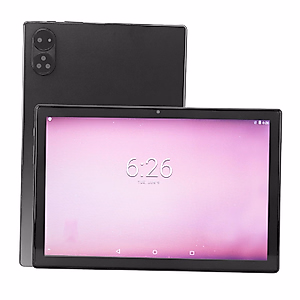 WiFi Tablet, 10.1 Inch 8GB RAM 256GB ROM Smart Tablet Black FHD Screen for Game for Studying (US Plug)