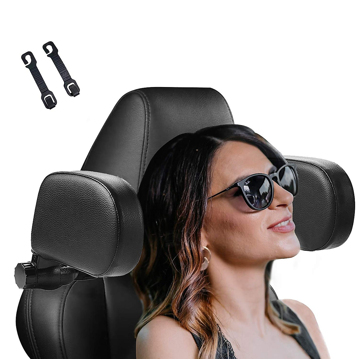 Car Headrest Pillow,Adjustable Road Pal Car Headrest,Sleep Travel Car Headrest,Car Seat Headrest Neck Rest Cushion for Adults