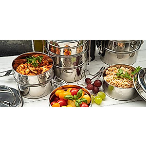 2 Tier Indian-Tiffin Stainless Steel Small Tiffin Lunch Box