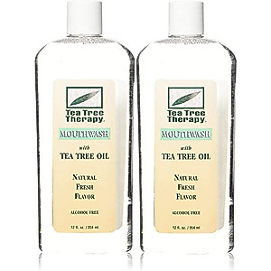 Mouthwash-Tea Tree Alcohol Free Tea Tree Therapy 12 oz Liquid (2-Pack)