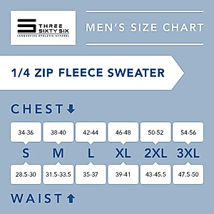 Three Sixty Six Dry Fit Pullover Sweaters for Men - Quarter Zip Fleece Golf Jacket - Tailored Fit