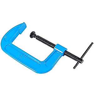 HAKZEON 6 Packs 4 Inch C-Clamps, Premium Metal C Clamps with Jaw Opening and Sliding Handle T-Bar for Easy And Quick Welding Woodworking for Construction Carpentry DIY Projects