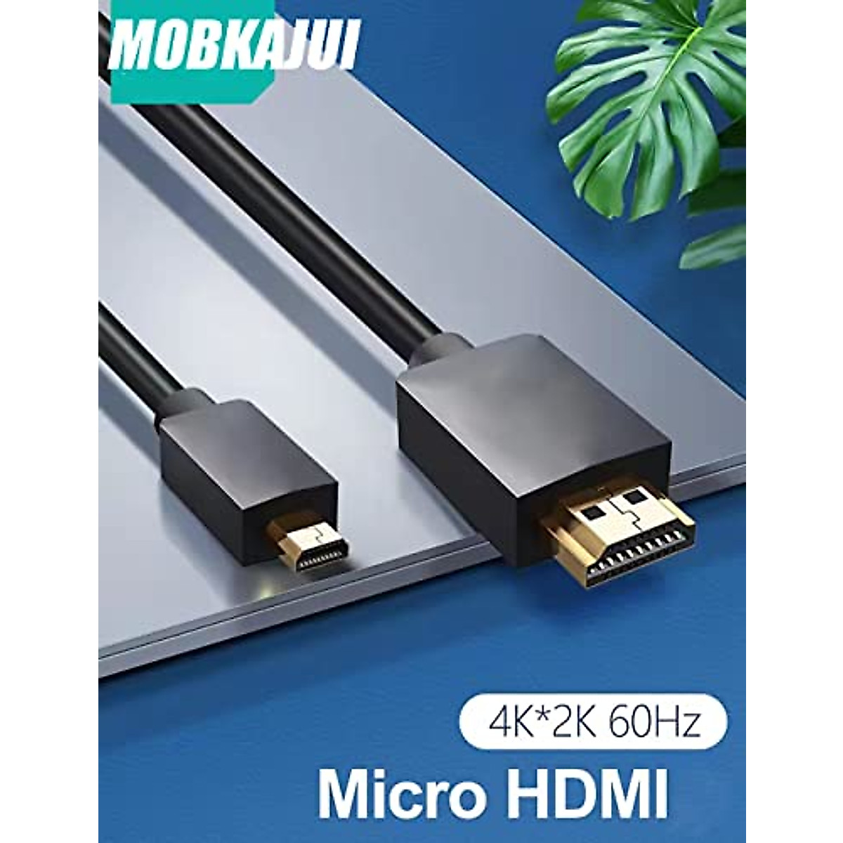 Micro USB to HDMI TV 4k Cable 1.5M/5FT, 1080P HD Video and Audios Compatible with MHL Phone or Tablet to a HDTV Monitor or Projector, Enjoy Big Screen HD Pictures