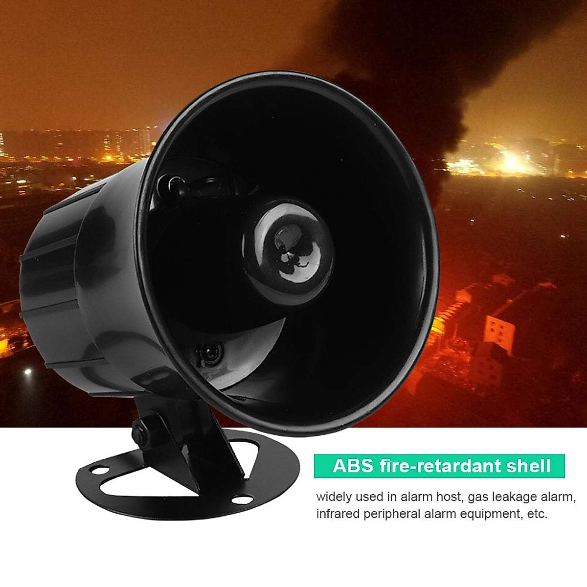 110dB DC 12V Wired Horn Alarm Siren Speaker Portable 15W / 20W Wired Antitheft Loudspeaker Alarm Siren Speaker for Home Security System