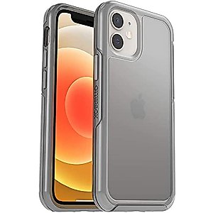 OtterBox Symmetry Clear Series Case for iPhone 12 Mini, Non-Retail Packaging - Moon Walker (Frost White/Silver MET/Moonwalker Graphic)