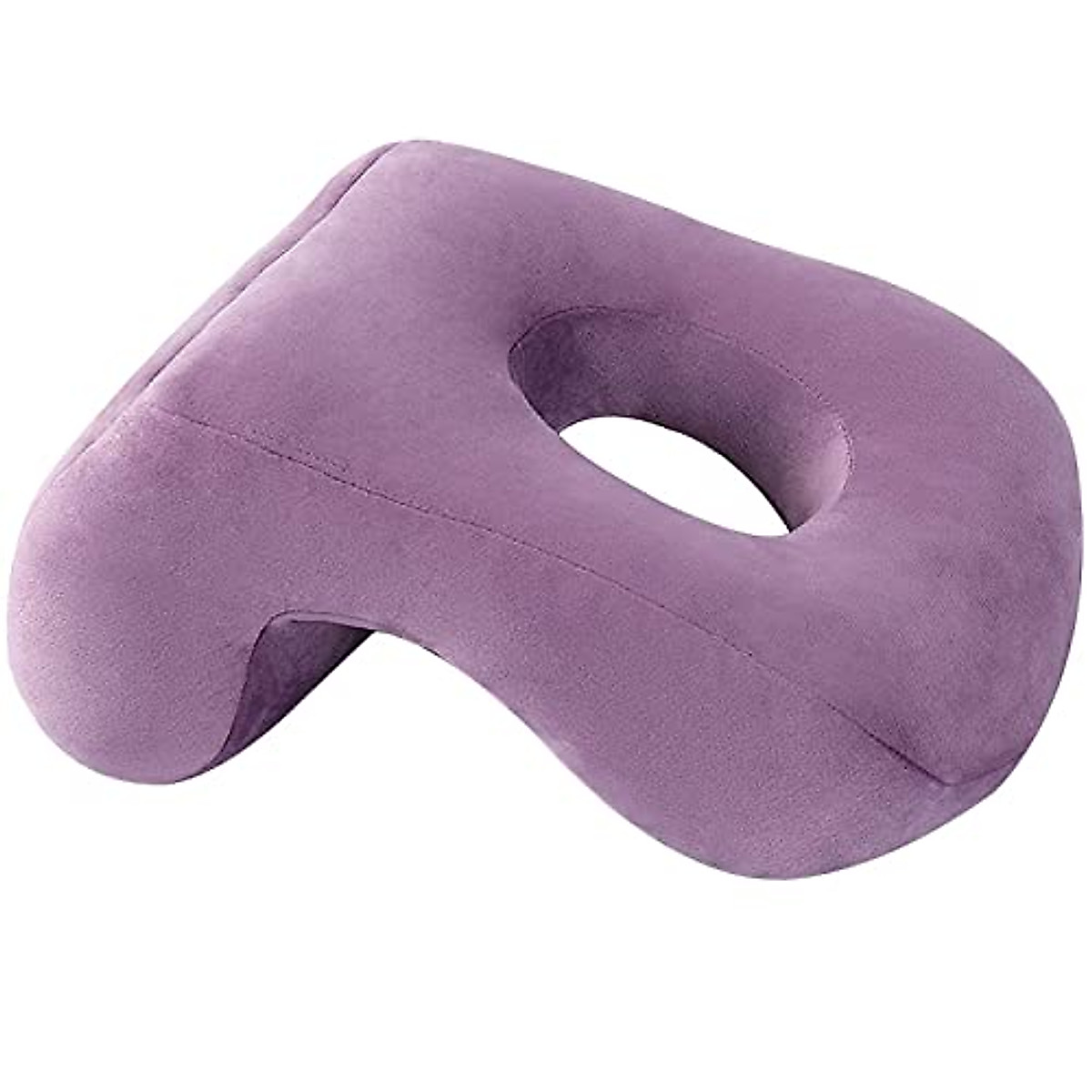 TBMAKE Pillow Travel Neck Supporter Headrest PP Cotton Office Travel Portable with Arm Rest Home Seat Cushion School Airplane Nap Pillow (Color : Purple)