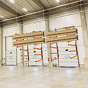 Storeonwall Lumber Storage Rack Wood Organizer Garage Tool Rack Wall Mount Metal Rack