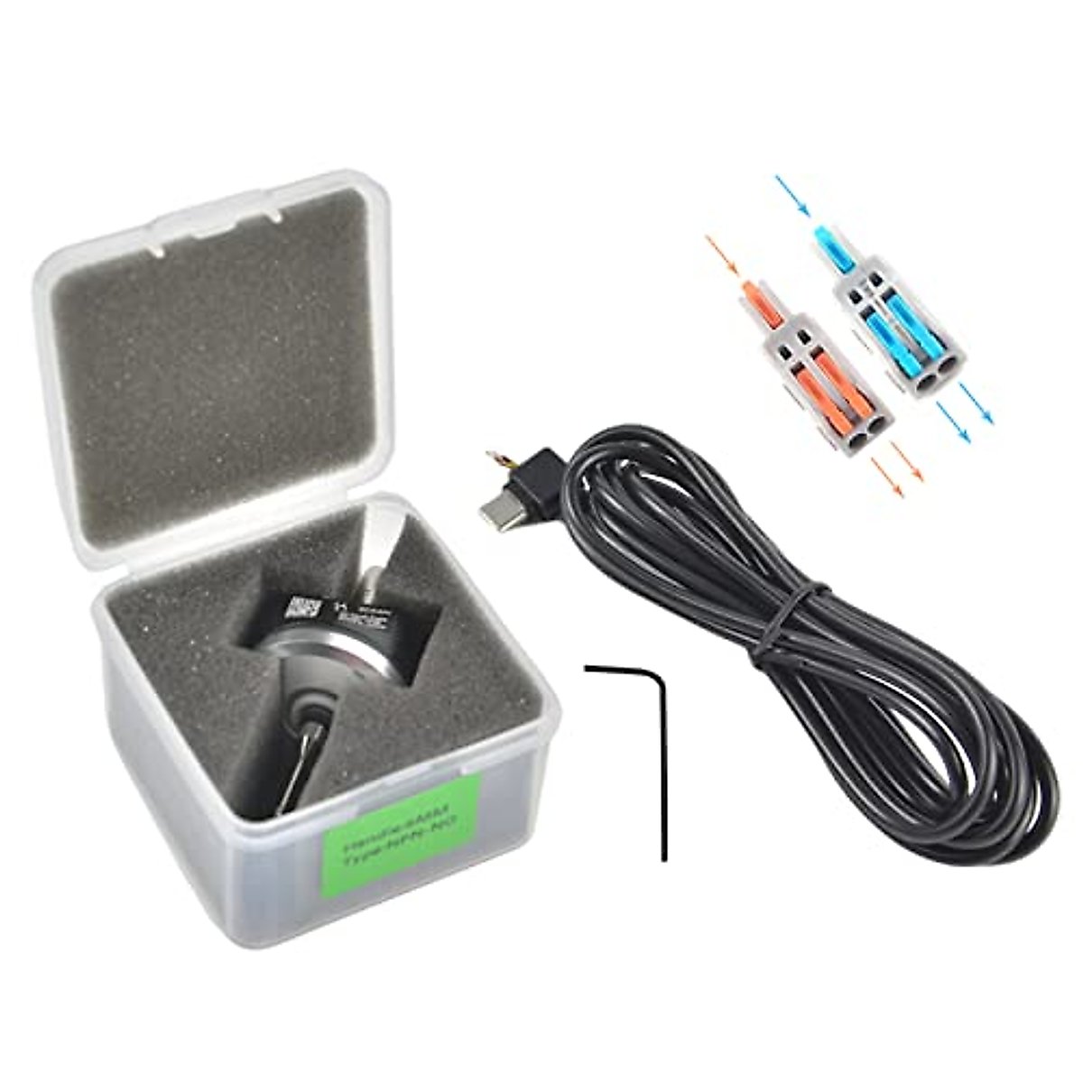 PGFUN CNC 3D Touch Probe Upgraded XYZ Axis Anti-roll Edge Finder Waterproof 3 Coordinate Measuring Sensor Kit with 6mm Shank & 6.5 ft Cable, Compatible with Mach3 and Grbl (Edge Finder-NC)