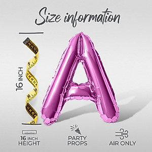 Letter Balloons - WILL YOU BE MY BRIDESMAID 16" Inch Alphabet Letters Foil Mylar Balloon Bridesmaid Wedding Proposal Banner (Pink)