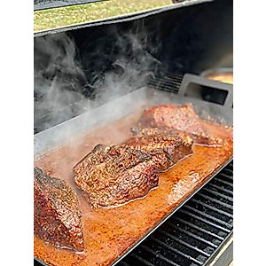 BBQ Hack Skillet Hack,Nonstick Carbon Steel Skillet,Stovetop,Oven,Grill, and Campfire Griddle, Stir Fry,Meats,Breakfast and More,The Perfect Camping Cookware Tool (12" Deep X 21" Wide Skillet Hack)