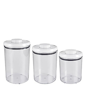 OXO Good Grips 3-Piece Airtight POP Round Canister Set