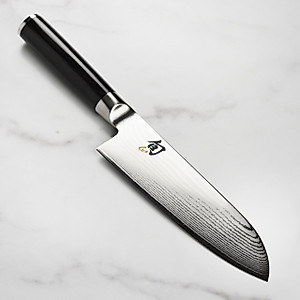 Shun Classic 7 inch Santoku Knife, Handcrafted in Japan, DM0702