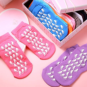 14 Pairs non slip socks for women Men Grip Socks unisex yoga Socks with Grips for Hospital Yoga Pilates