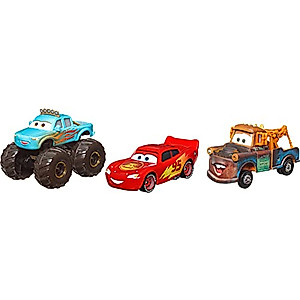 Mattel Disney and Pixar Cars Mini Racers 3-Pack of Small Die-Cast Toy Cars & Trucks Inspired by Favorite Characters (Styles May Vary) (Amazon Exclusive)