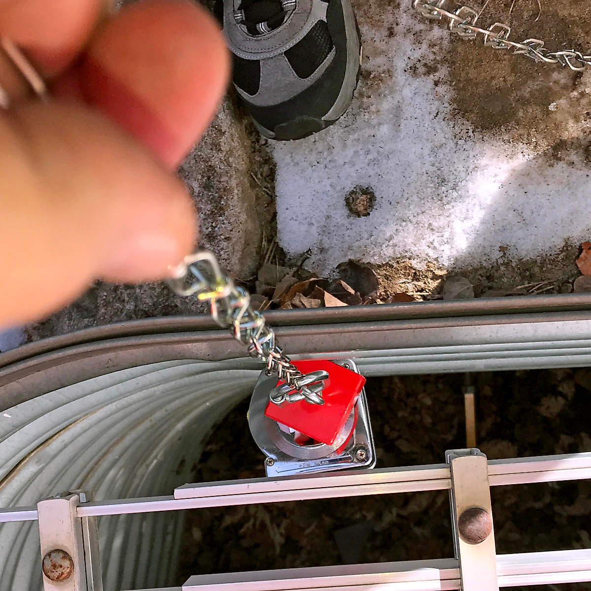 Master Magnetics Strong Retrieving Magnet with Eyebolt and Nut, Fishing Magnet with Magnetic Shields, 07541