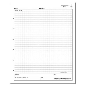 BookFactory Engineering Notebook/Engineer Graph Paper Notebook/Quadrille 4 X 4 Quad Ruled Book - 96 Pages (.25" Lab Grid Format), 8" x 10", Black Cover, Smyth Sewn Hardbound (LIRPE-096-SGR-A-LKT4)