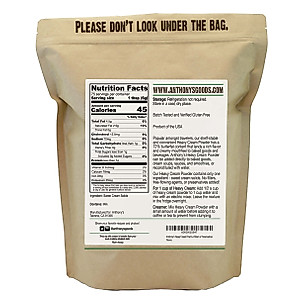 Anthony's Heavy Cream Powder, 1 lb, Gluten Free, Non-GMO, Keto Friendly, Product of USA