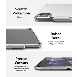 Ringke Fusion [Case + Pencil Holder] Compatible with iPad Pro 11 Inch Case (4th 2022, 3rd 2021, 2nd 2020, 1st 2018) Transparent Hard Back Shockproof Double Air Pocket Bumper - Clear