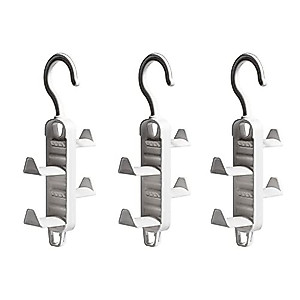 XJ-HOME 3PCS Creative Bags Hanging Scarf Tie Hook, Disassembly Cabinet, Solving Storing Strokes, Magic Space Holding, and a Storage Bag of a Solid Hanging Closet Bag.