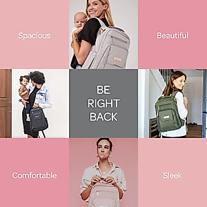 JuJuBe | Be Right Back Baby Diaper Bag Backpack - Travel Backpack for Women - Machine Washable | Tibetan Red