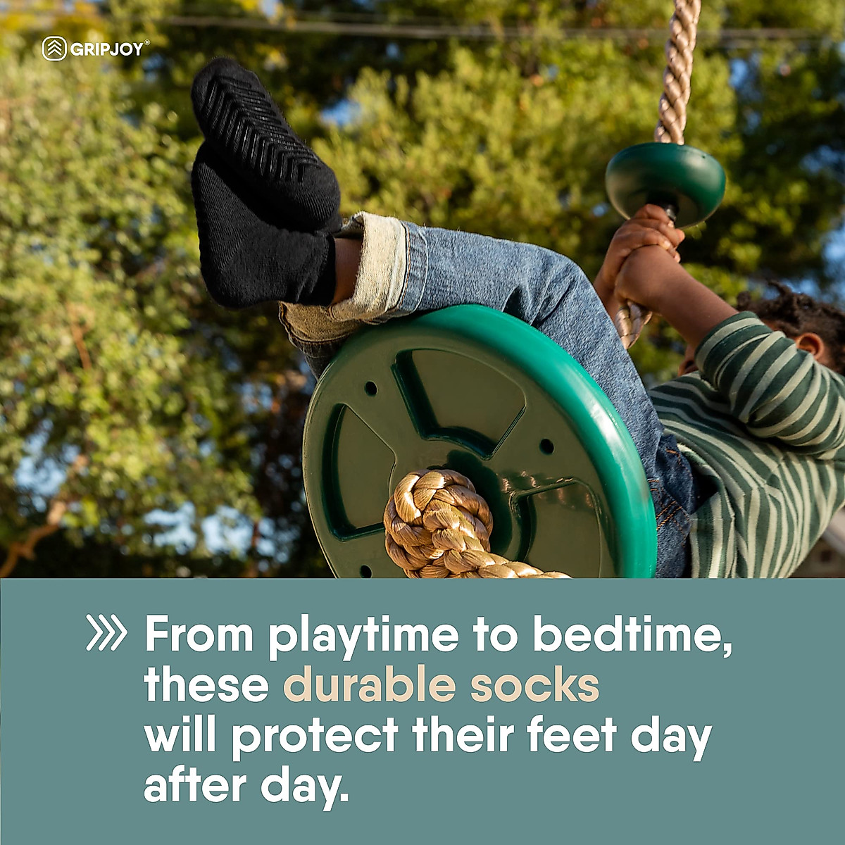 Gripjoy Toddler Socks with Grippers - Non Slip Socks for Kids - Toddler Grip Socks - 2T-4T - Boys Mix - 4 Pairs