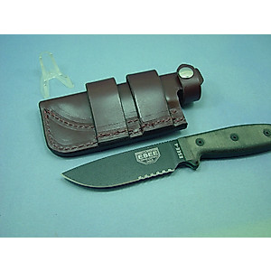 Custom cross draw sheath for ESEE 4 knife are rat 4 knife.