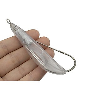 10PCS Unpainted Fishing Lure Blanks 17.49g 8.8cm with 7mm Free Fishing Eye Crankbait Baits Simulation Blank Body Clear Hard Baits Trout Salmon Minnow Lure Popper Lures Topwater Freshwater 8199