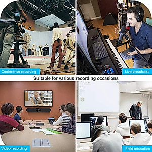 4K HDMI Video Capture Card, Cam Link Card Game Capture Card Audio Capture Adapter HDMI to USB 2.0 Record Capture Device for Streaming, Live Broadcasting, Video Conference, Teaching, Gaming(Black)