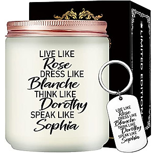 Maybeone Golden Girls Gifts for Women - Lavender Scented Candle Gifts for Women - The Golden Girls Merchandise Gifts - Birthday Gifts for Best Friend, BFF, Sisters