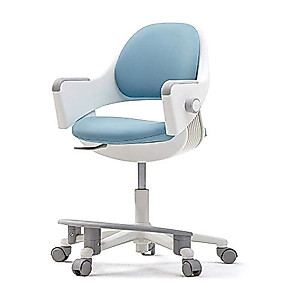 SIDIZ Ringo Kids Desk Chair : Ergonomic Kids Chair with Footrest, 4-Step Growing Function, Adjustable Seat Height, Sit-Locking Casters, Swivel Type Kids Chair (Lavendar Blue Chair)