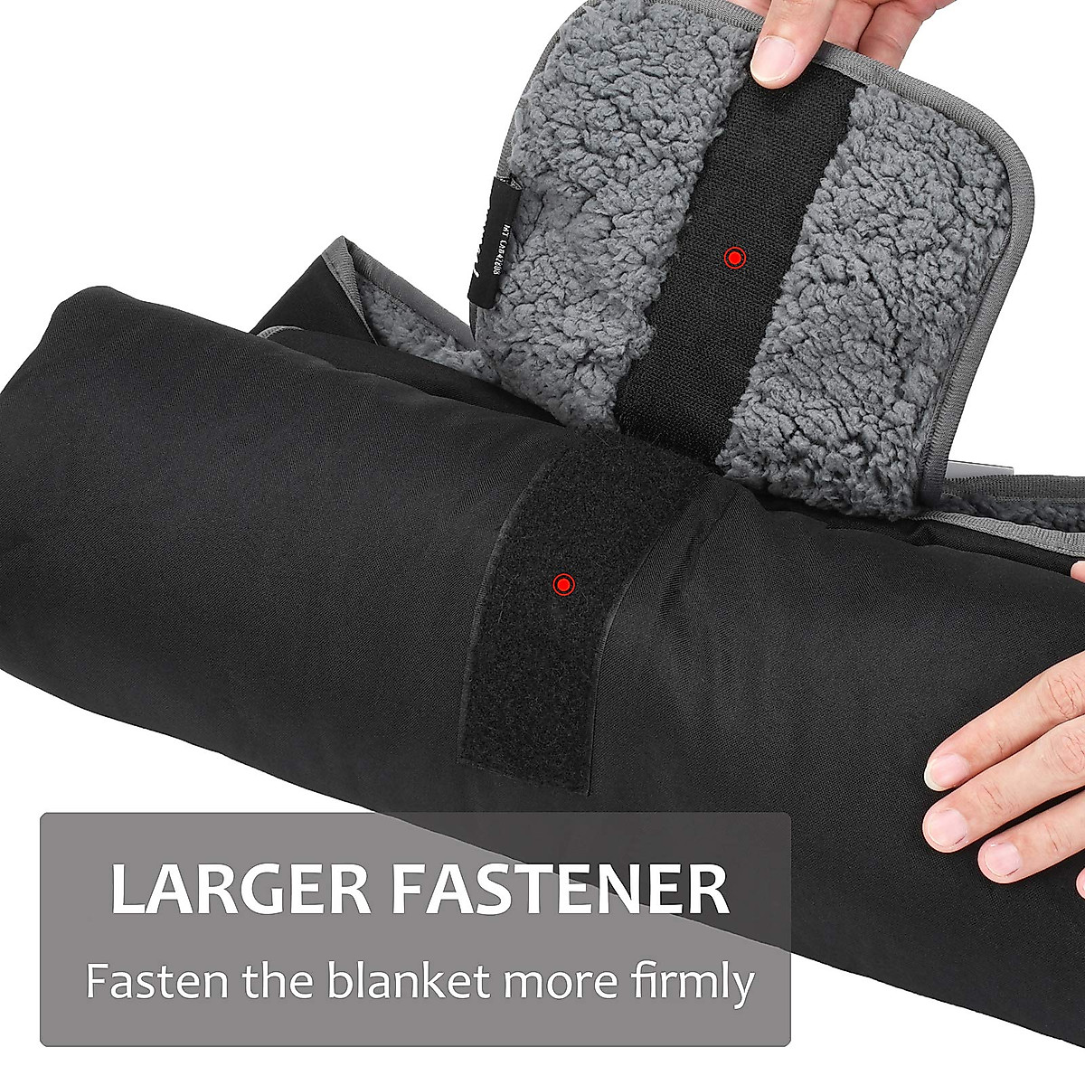 Tirrinia Outdoors Waterproof Throw Blanket, 51”x 59” Sherpa Fleece Stadium Windproof Mat for Boat, Traveling, Camping, Hiking, Football - Machine Washable